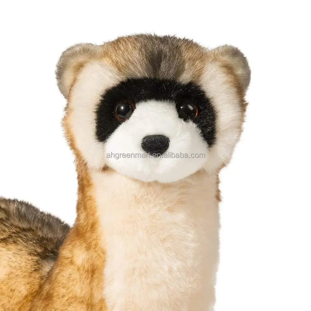 Greenmart Vivid Life-Size Black Footed Ferret Stuffed Toy