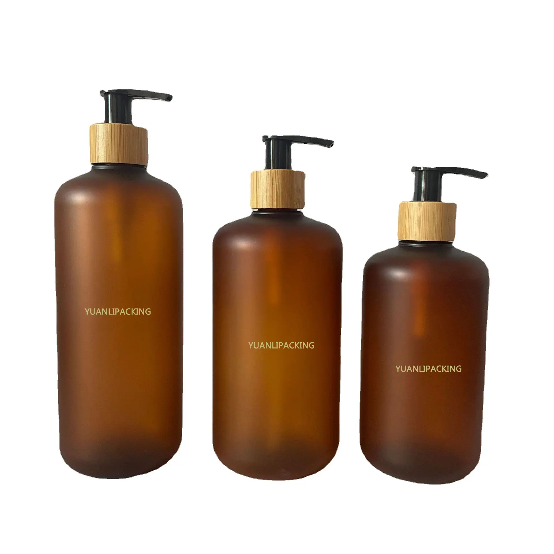 Amber Pet Spray Bottle Set - 250ml & 500ml Lotion Pump - Customize Odm