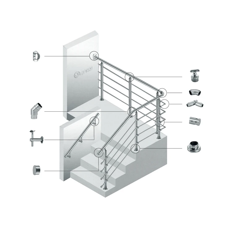 304 Stainless Steel Handrail Connector Adjustable Elbow Fitting - Buy ...