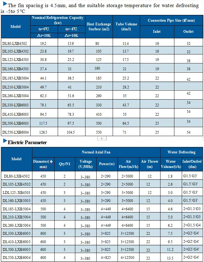 Evaporative Cooling Air-cooled Blast Freezer Evaporator Cold Room ...
