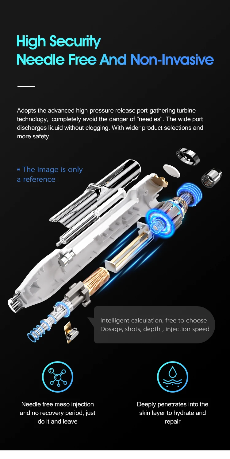 Meso Gun Needle Free Injector Prp Mesogun Mesotherapy Injection Gun ...
