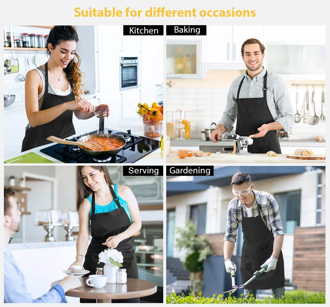 Wholesale Custom Logo Waterproof Restaurants Cotton Polyester Man Woman ...