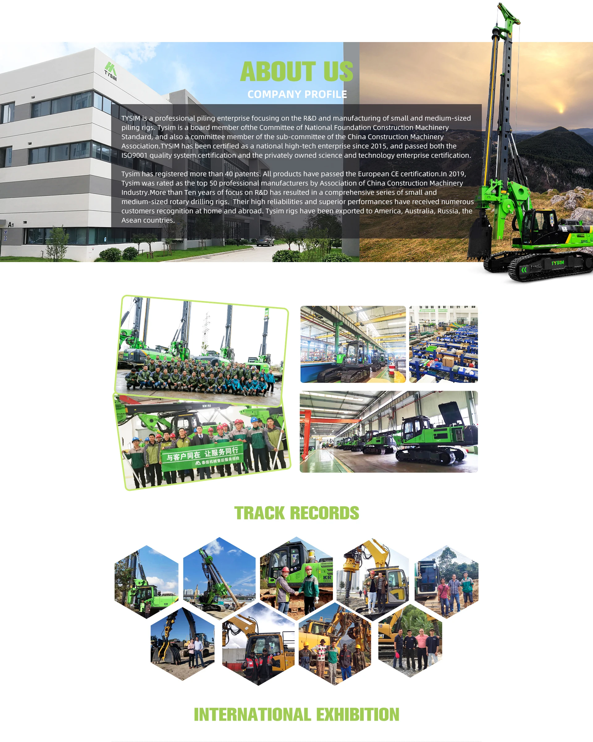 TYSIM PILING EQUIPMENT CO., LTD - Rotary Drilling Rig, Hydraulic Pile ...