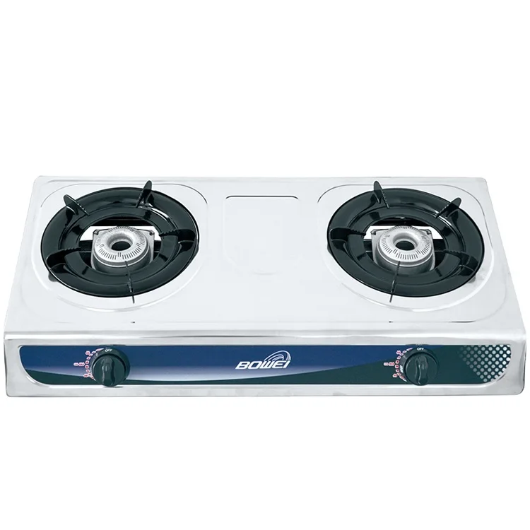 High Quality Stainless Steel Gas Stove Portable Double Burner Gas ...