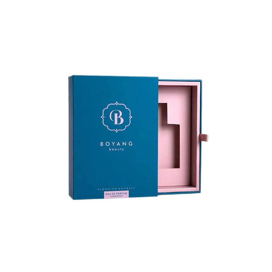 High End Luxury Cosmetics Gift Box Customized Drawer Jewelry Box Embossed Perfume Package Box ...