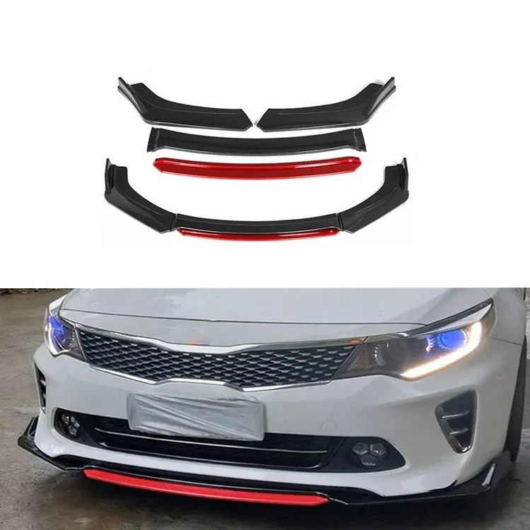 Universal Front Bumper Lip Sopiler Diffuser Body Fit For Universal Car ...