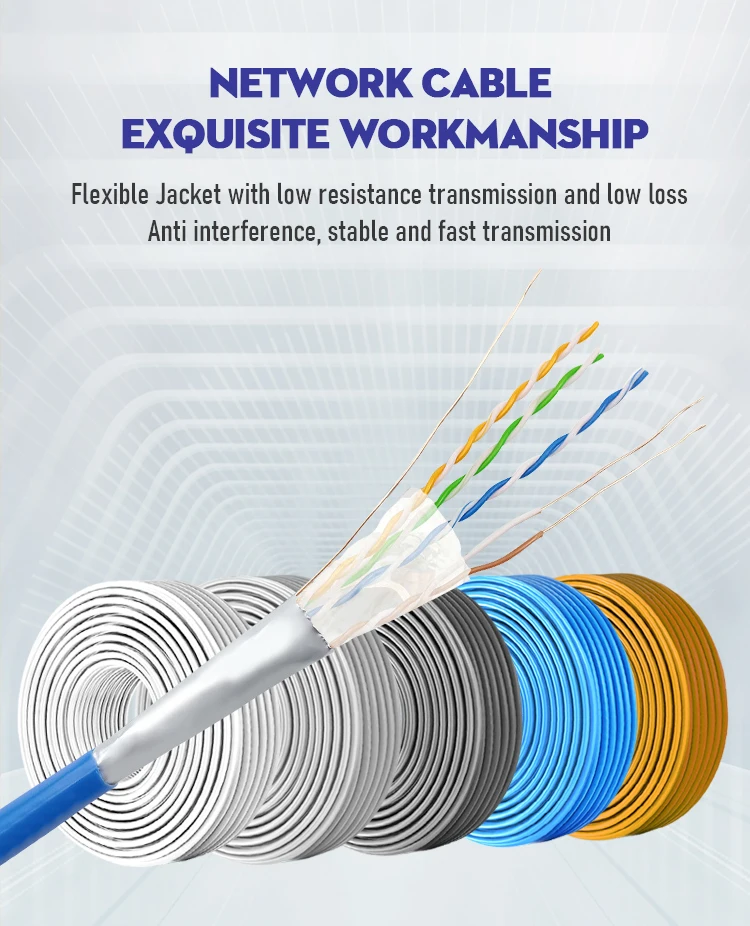 T568a,T568b And Crossover Cat 6 Networking Cable,Aluminum Mylar Shield ...