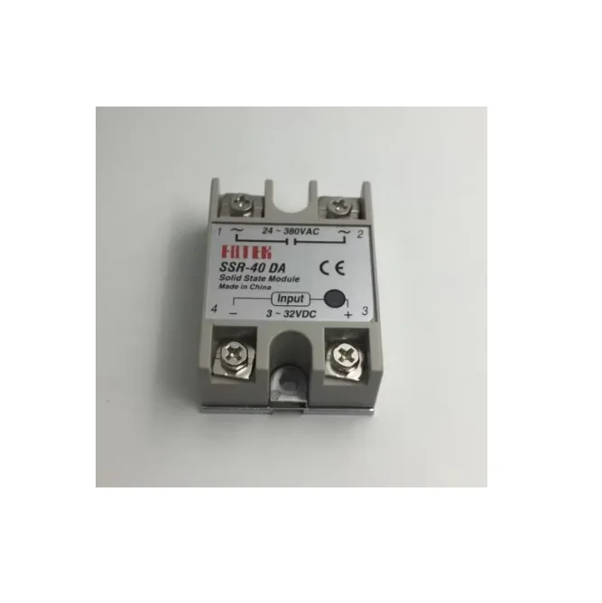 48 VDC Relay Module 40A - 3-32V DC To 24-380V AC Control SSR-40 DA ...