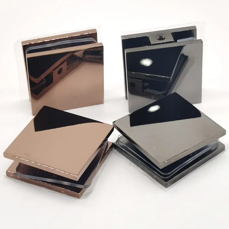 Solid Brass SCU 4 Square Shower Enclosure Frameless Glass Shower Door ...