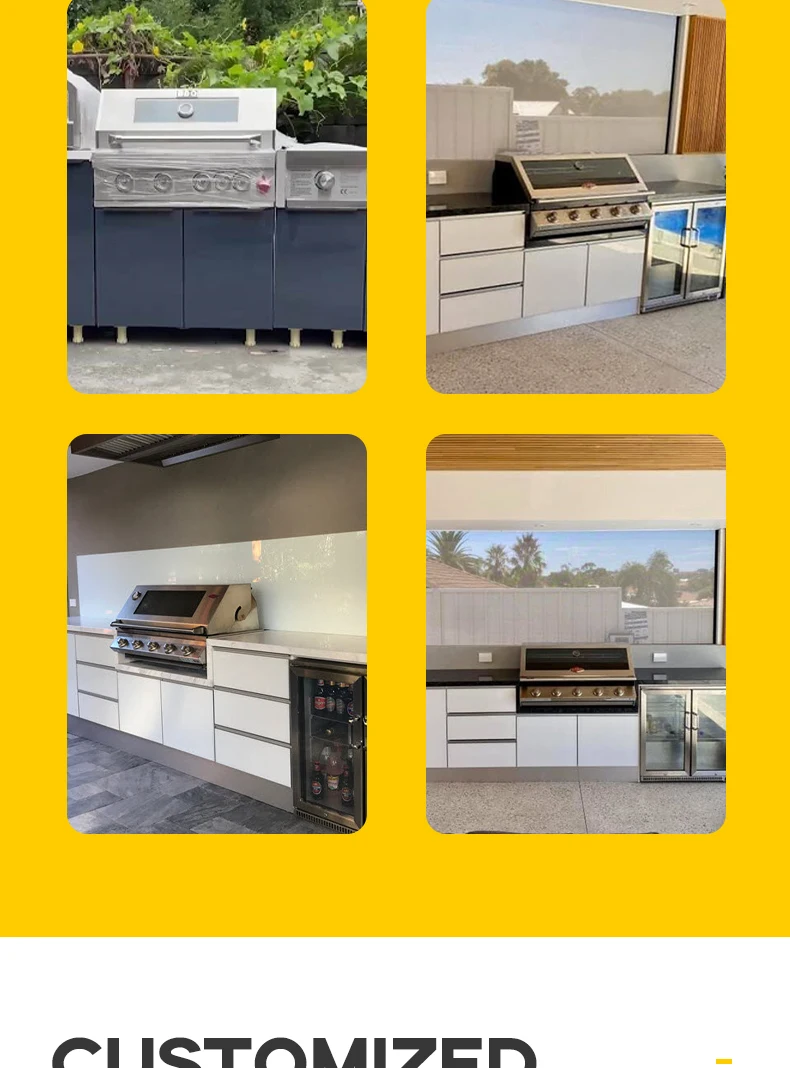 Luxury Modern Modular Prefab Built in Portable BBQ Outdoor Kitchen ...