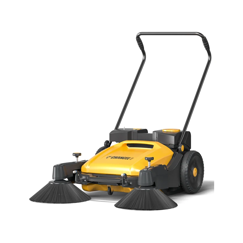 Chancee Manual Walk Behind Floor Sweeper Hand Push Industrial Sweeper ...