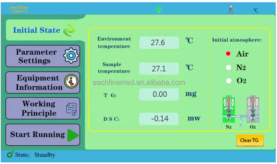 Eachfine High Sensitivity Laboratory 1150celcius Thermo Gravimetric ...