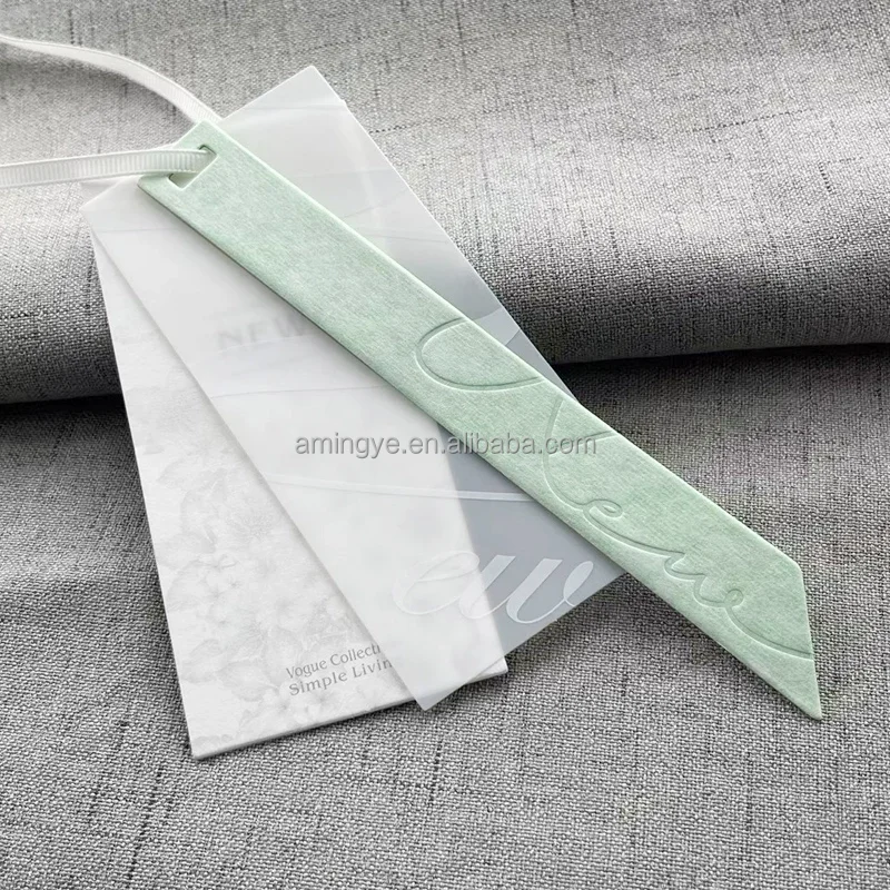 Luxury Garment Paper Tags With Spot UV/Foil Stamping/Embossed Logo ...