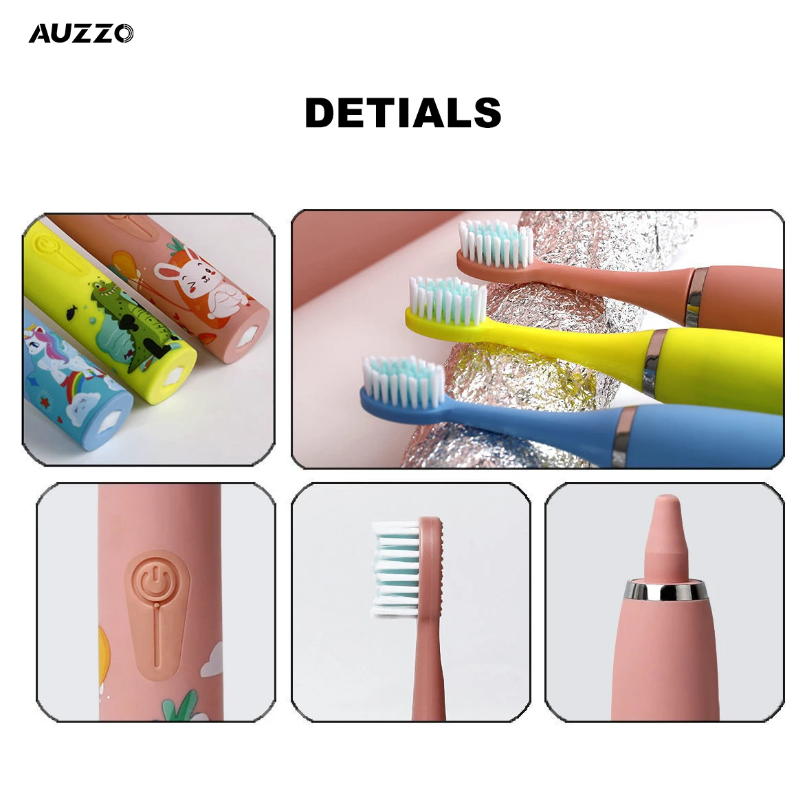Cute Cartoon Toothbrush for Kids - Powered by AA Batteries