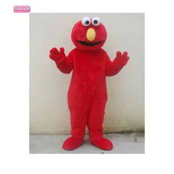 Disfraz De Elmo Rojo Para Adulto,Mascota De Felpa,Azul,Galleta,Monstruo ...