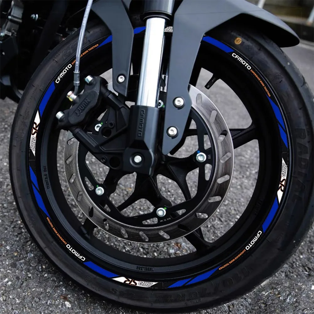 Motorcycle 17" Wheel Reflective Rim Hub Strips Decal Stickers for ...