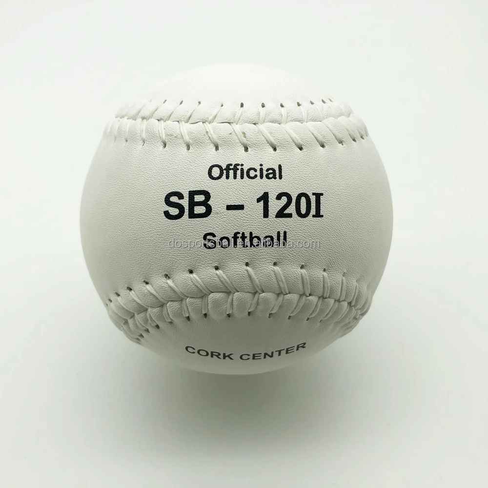 Professional 12 Inch Softball - White PVC Leather, High Compression PK ...