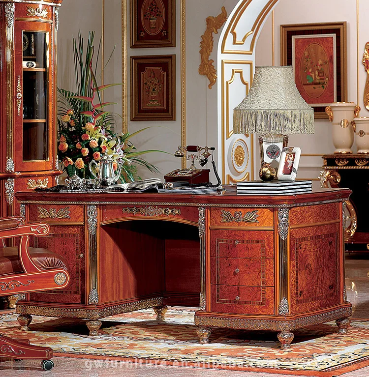 Goodwin Classic Luxury Style Solid Wood Study Room Furniture Set Study ...
