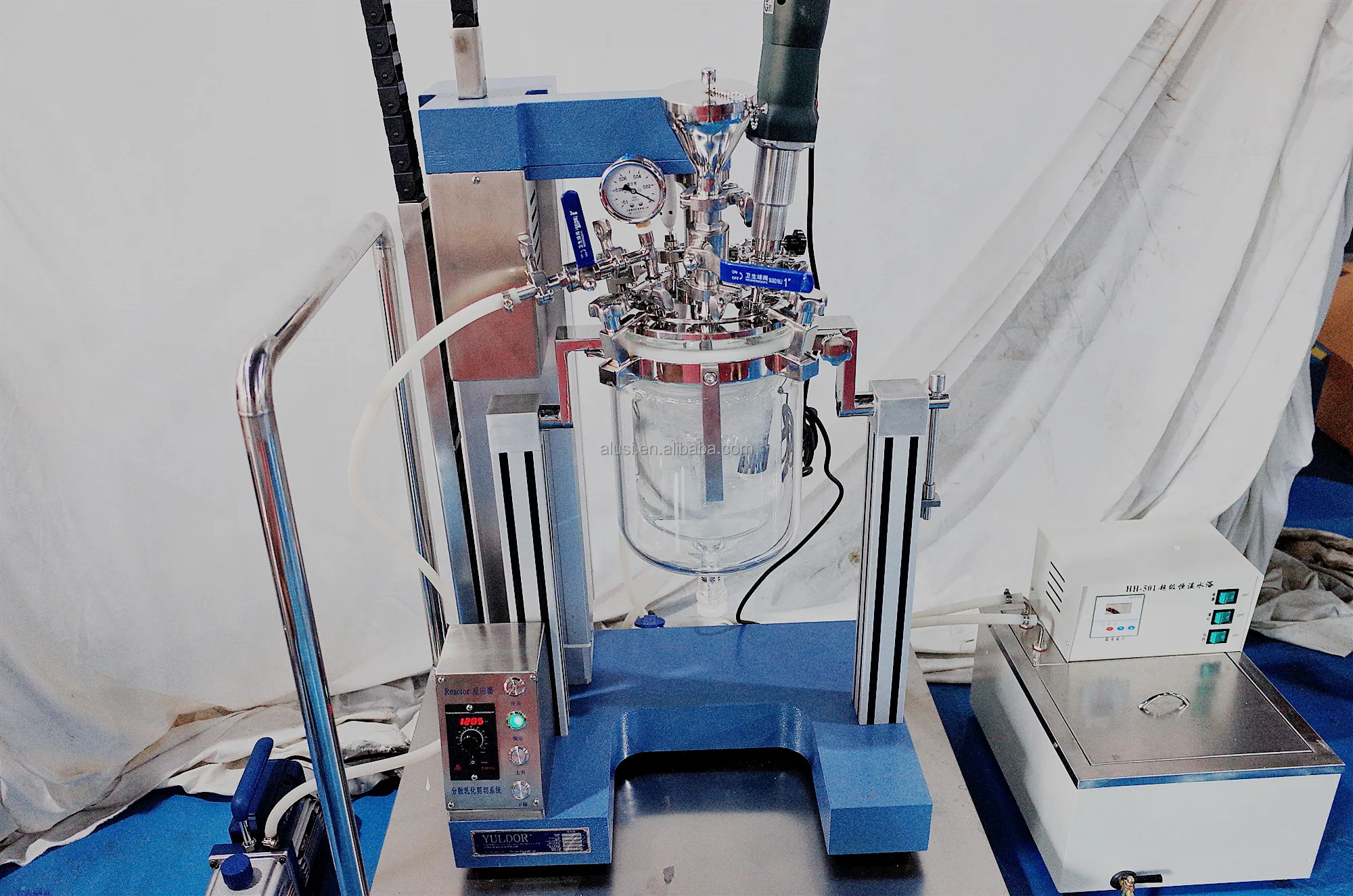 Laboratory Oil Heating Homogenizer Paste Vacuum Emulsion Mixer Washing ...