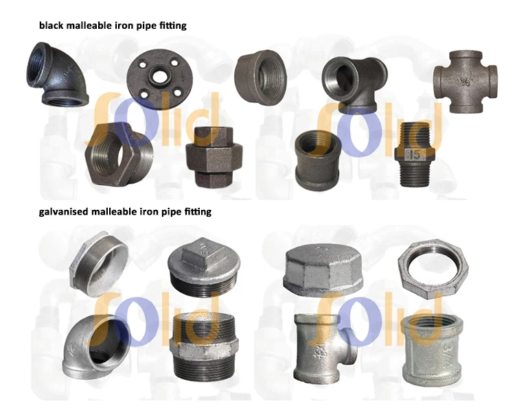 Ansi/asme B1.20.1 Malleable Iron Pipe Fittings Reducing 90 Degree Elbow ...