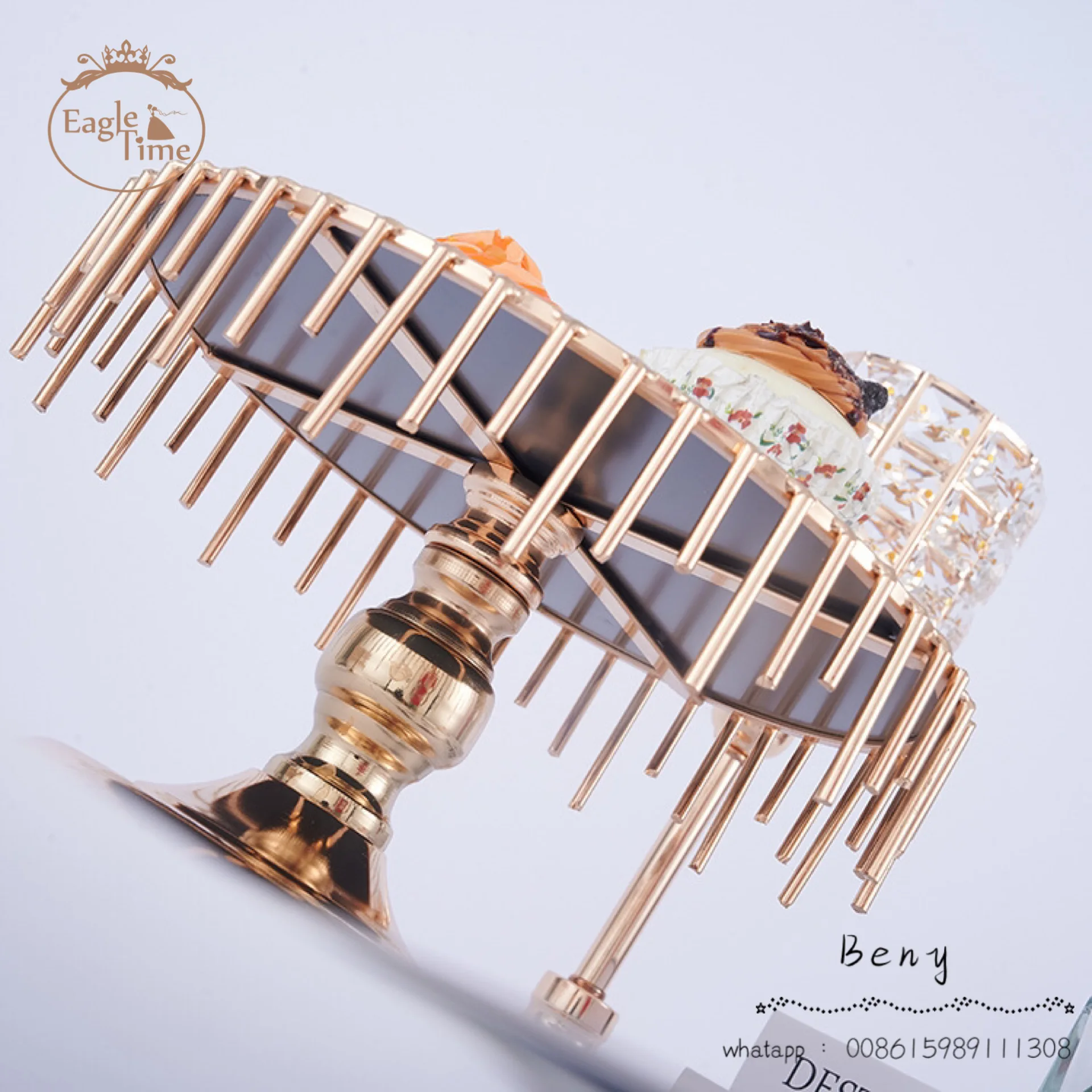 Golden Single Layer Birdcage Dessert Rack Metal Dessert Rack Wedding ...