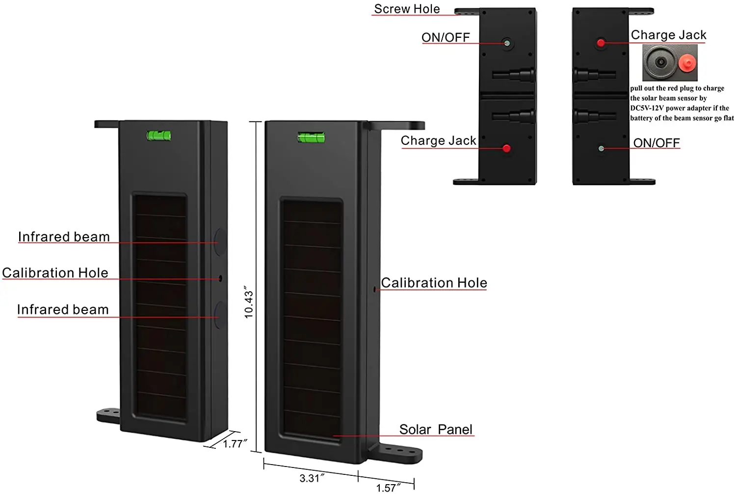 Active Infrared Beam Sensor For Perimeter Protection And Intrusion ...