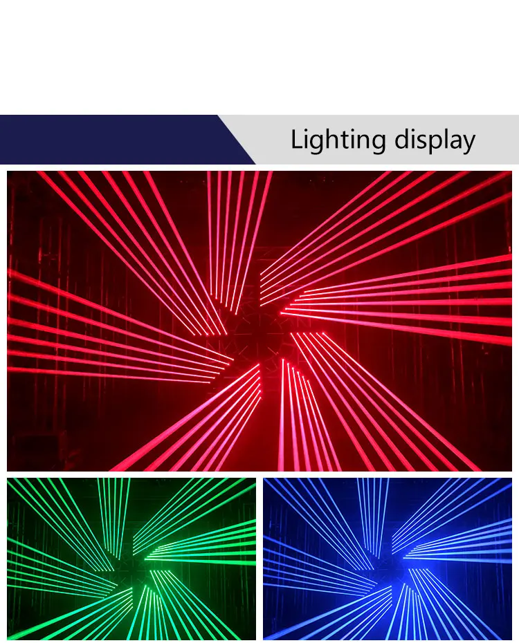 Lam 6 Eye Laser Moving Head Light Beam Bar 6 Heads 500mw Rgb 3in1 Full ...
