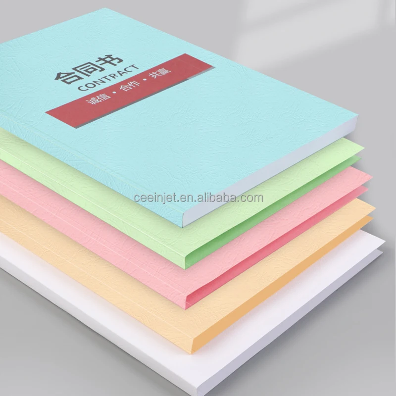 A4 Goffered Paper Book Cover For Hot Melt Glue Binding - Buy Paper Book ...
