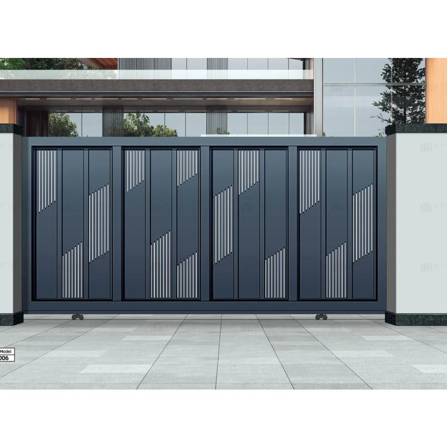 Modern Decorative Privacy Aluminum Swing Gate Automatic Latest Main ...