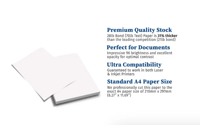 Paper One A4 Paper 80 Gsm 70g Copy A Paper 75gsm / Double A - Buy 70gsm ...