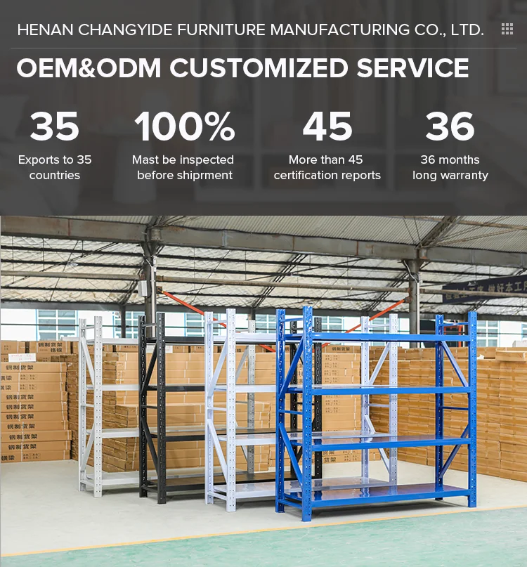 Industrial Storage Shelves Units Adjustable Steel Shelving Warehouse ...