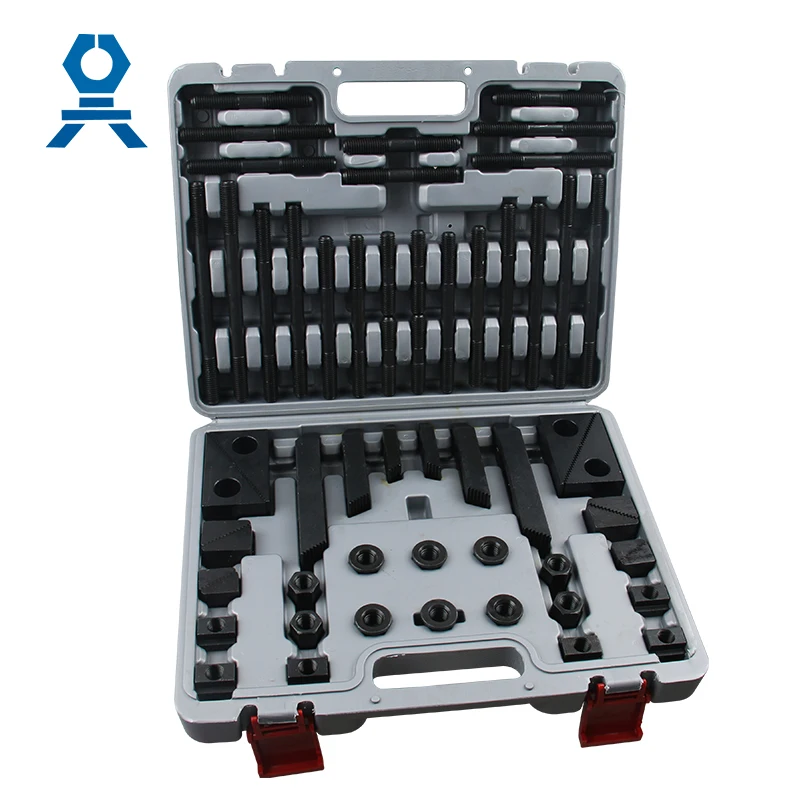 CNC Milling Machine Tools T-Slot Clamping Set 58pcs steel Clamping kit ...