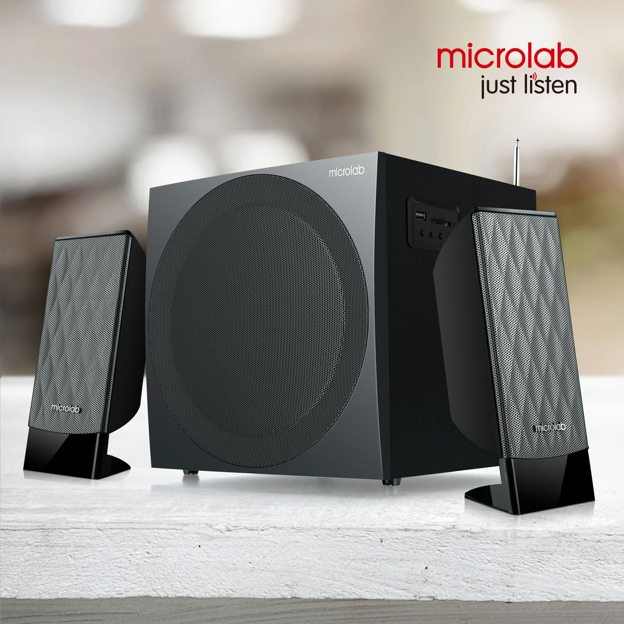 Microlab M-300 Subwoofer - High Quality 2.1 Speaker System