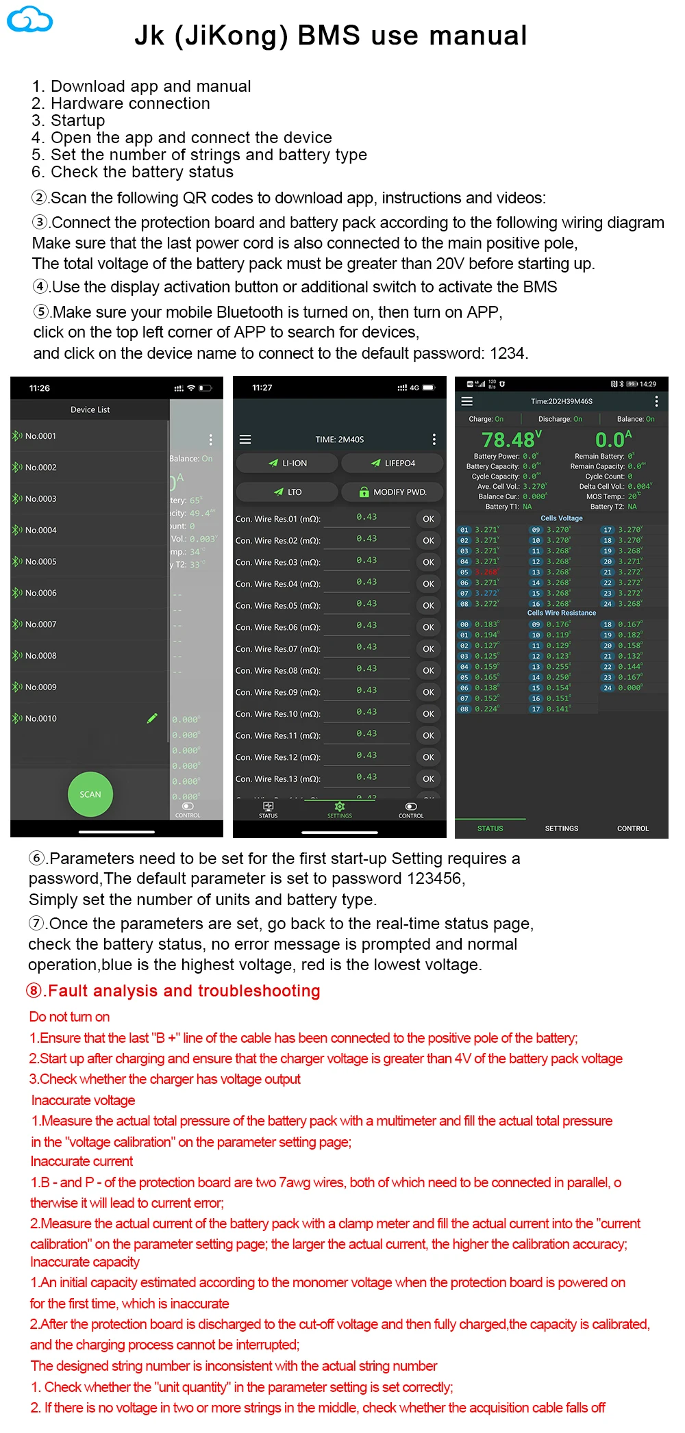 JKBMS Smart BMS BD6A20S6P - Efficient Battery Management