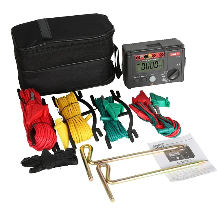 UNI-T UT522 Over Range Indication Earth Ground Resistance Tester with ...