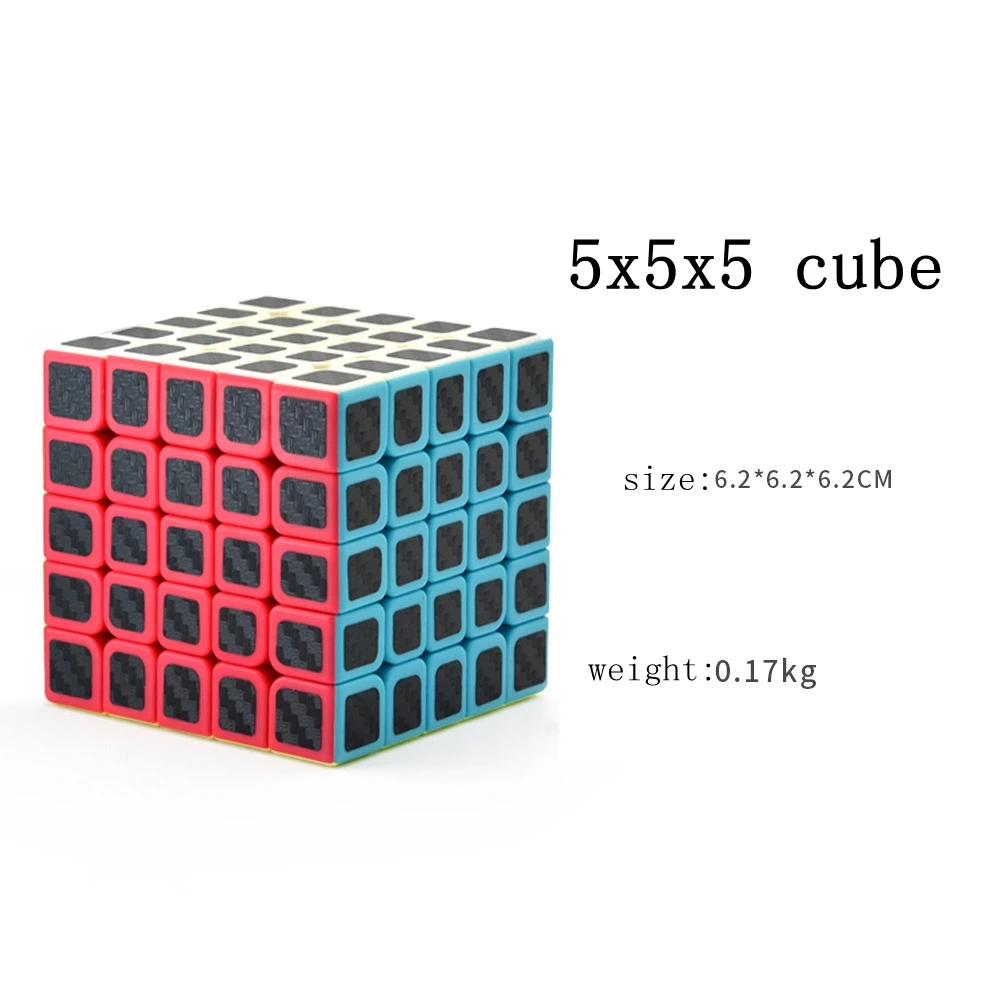 Carbon Fiber 3D Magic Cube Puzzle Toy - Educational Magic Cube Pattern
