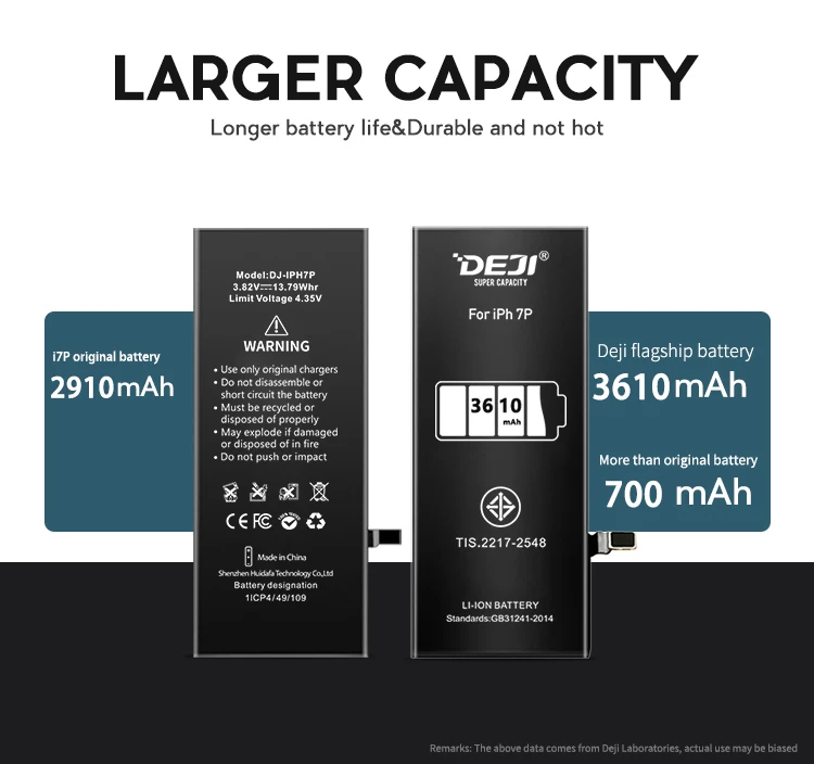 Deji High Capacity Accept Oem A1784 Battery For Iphone 7 Plus ...
