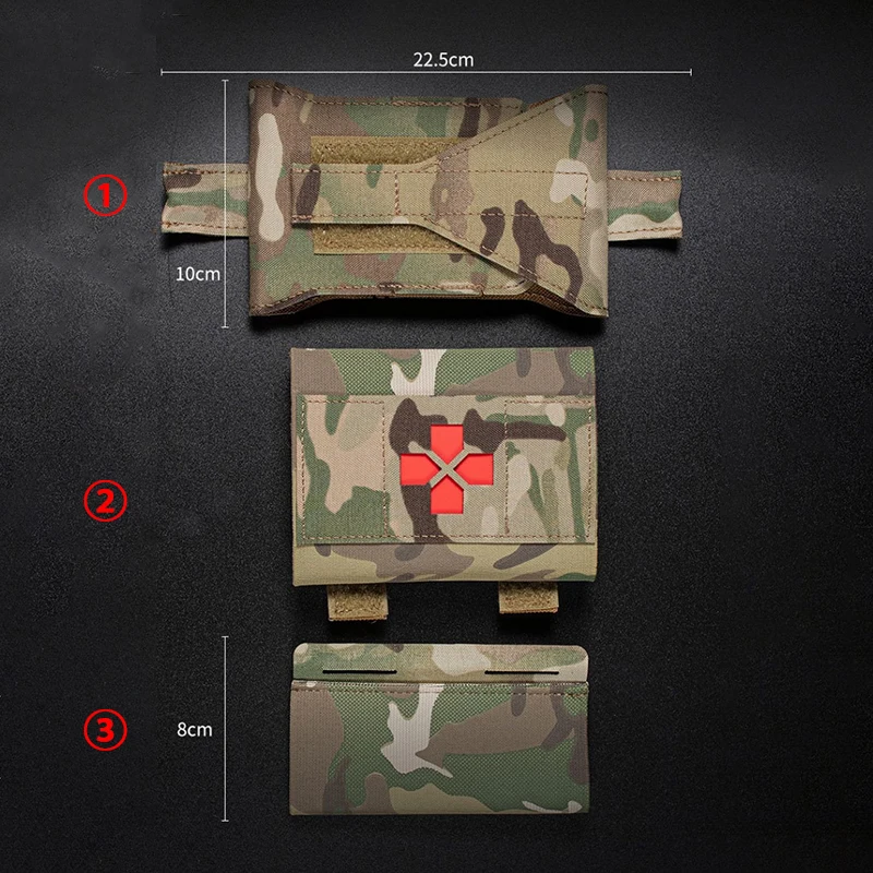 Custom Multi-purpose Tactical Molle Pocket Ifak Edc Micro Trauma Kit ...