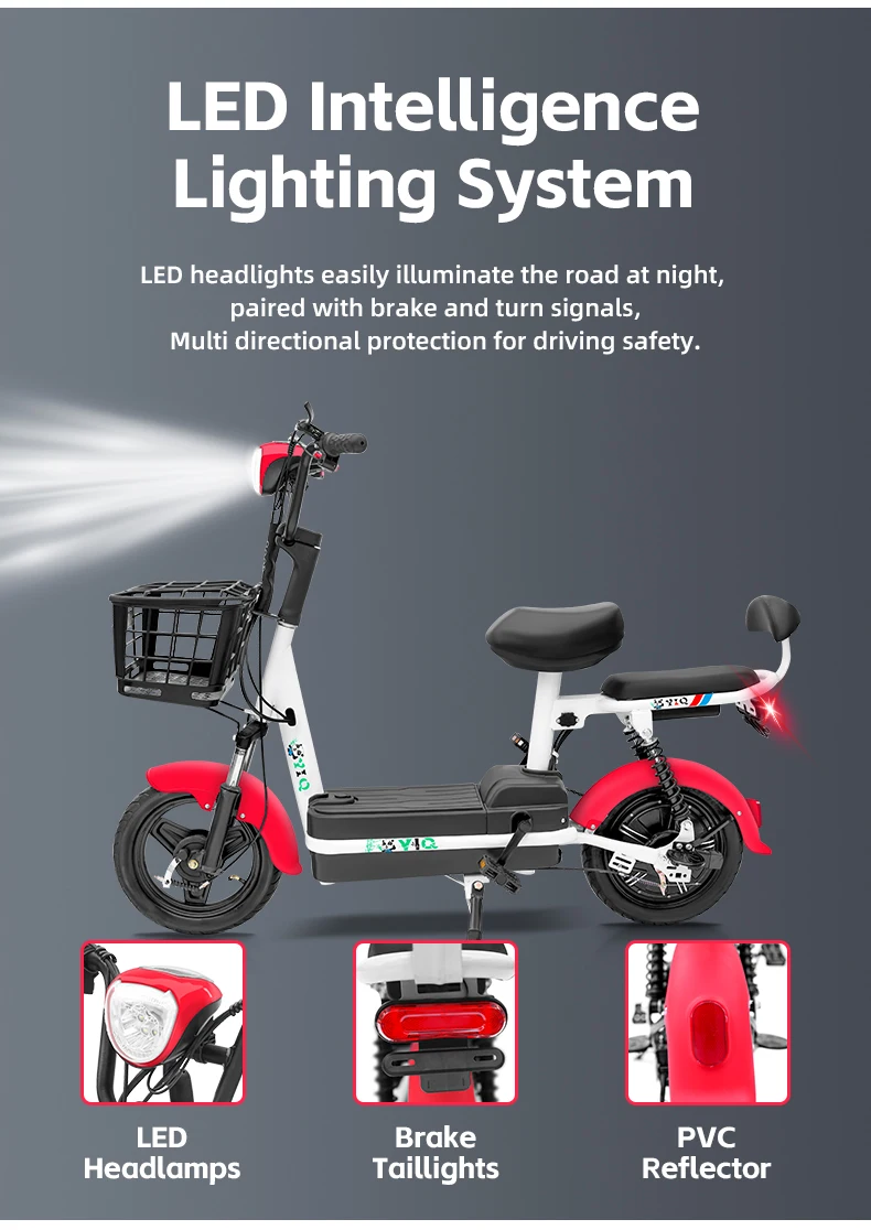 Fulong 48V12A Electric Bicycle Small Exquisite 3-Speed E Bike Low Price ...