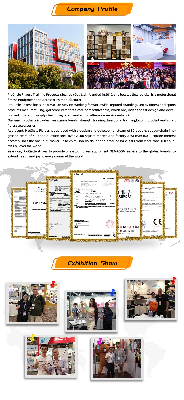 Procircle Reflex Boxing Bag - Smart Standing Punching Bag