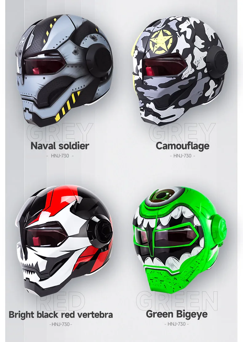 Full Face Modular Unique Motorcycles Helmet Casco De Para Motos Casque ...