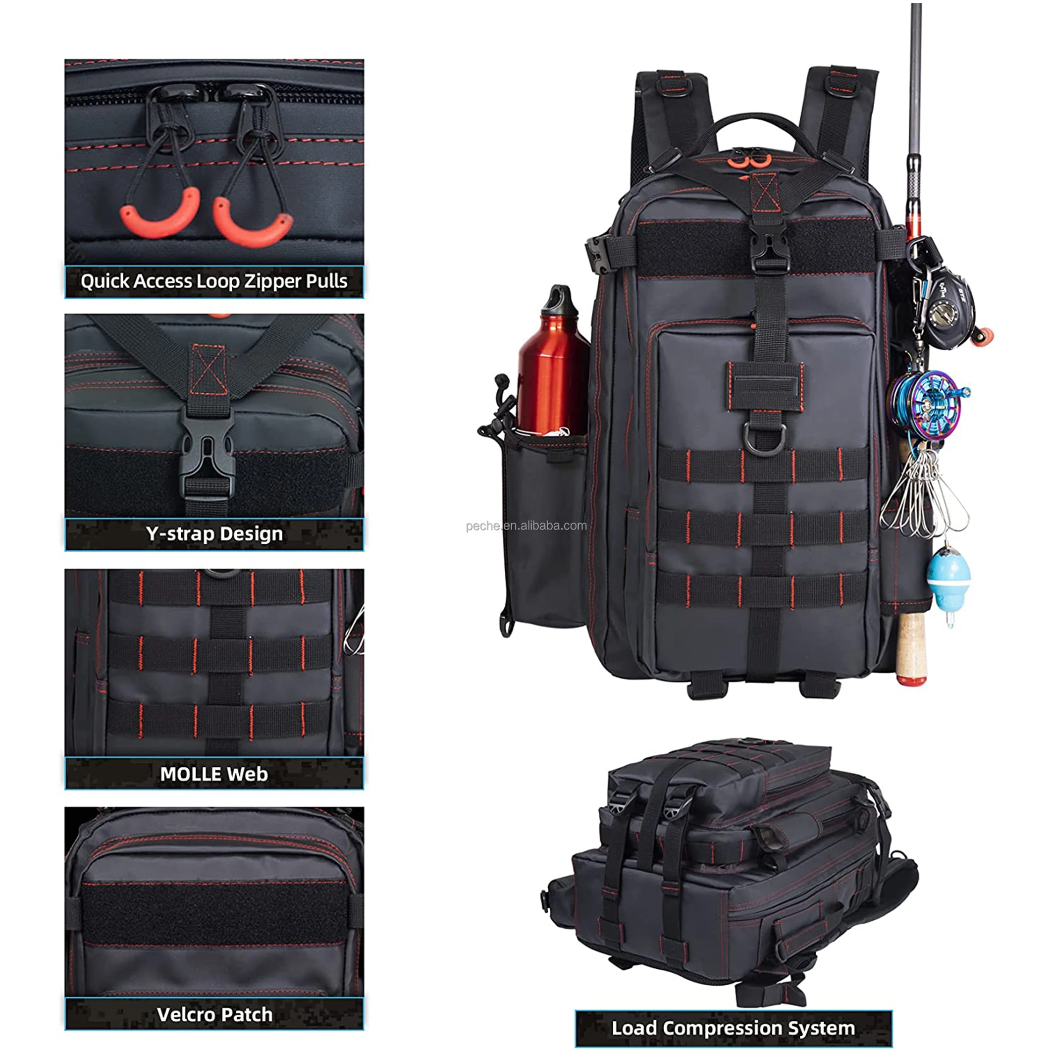 Fly Fishing Backpack with Rod Holder - EVA Gear Bagpack