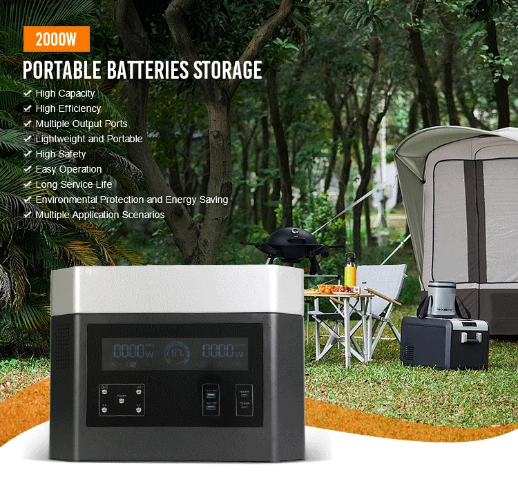 Mega Energy 2000w Lifepo4 Energy Storage Battery Portable Power Station ...