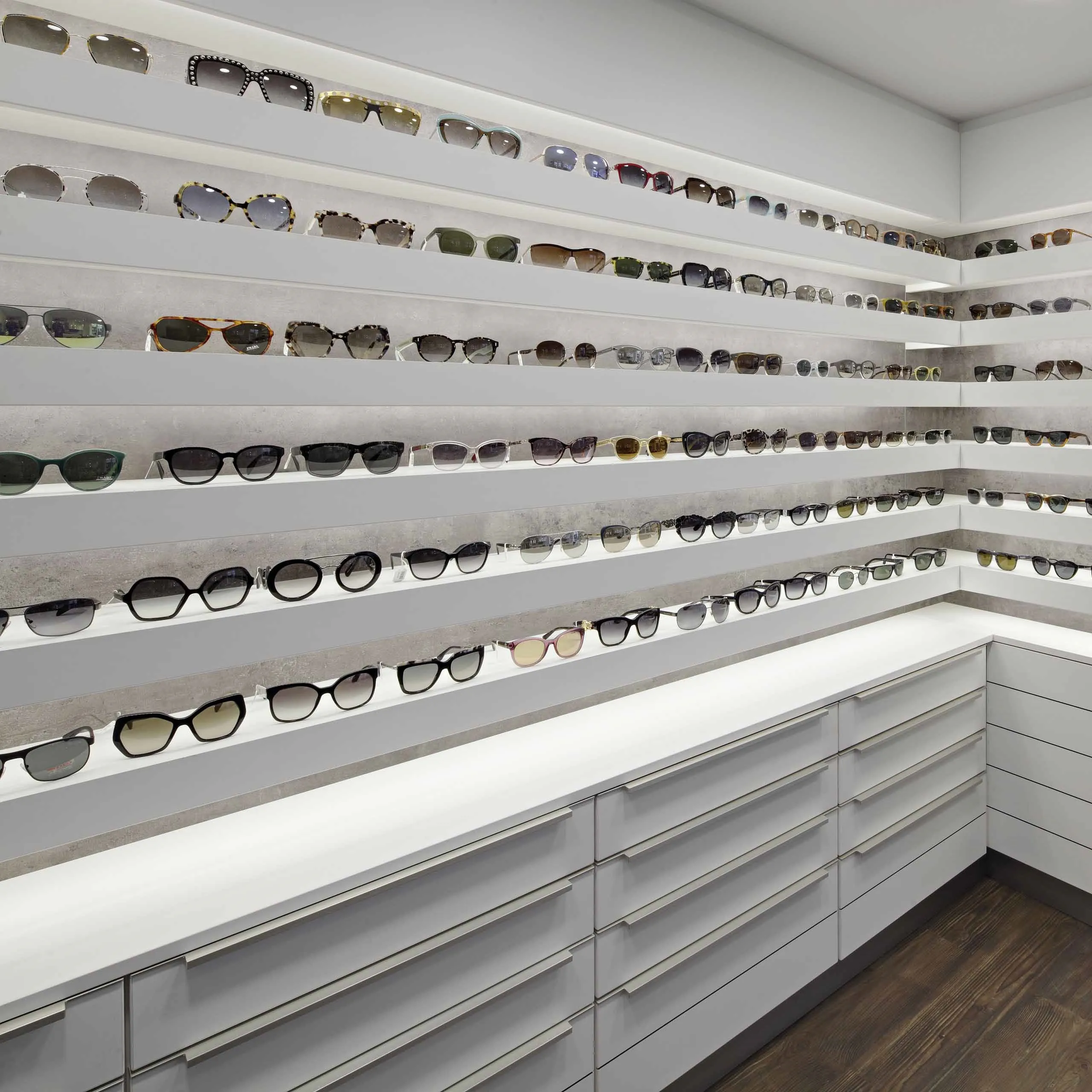 Optical Frames Display Cabinet Optical Eyewear Display Shelf For ...