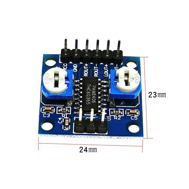 Pam8406 Digital Amplifier Board With Volume Potentiometer 5wx2 Stereo ...