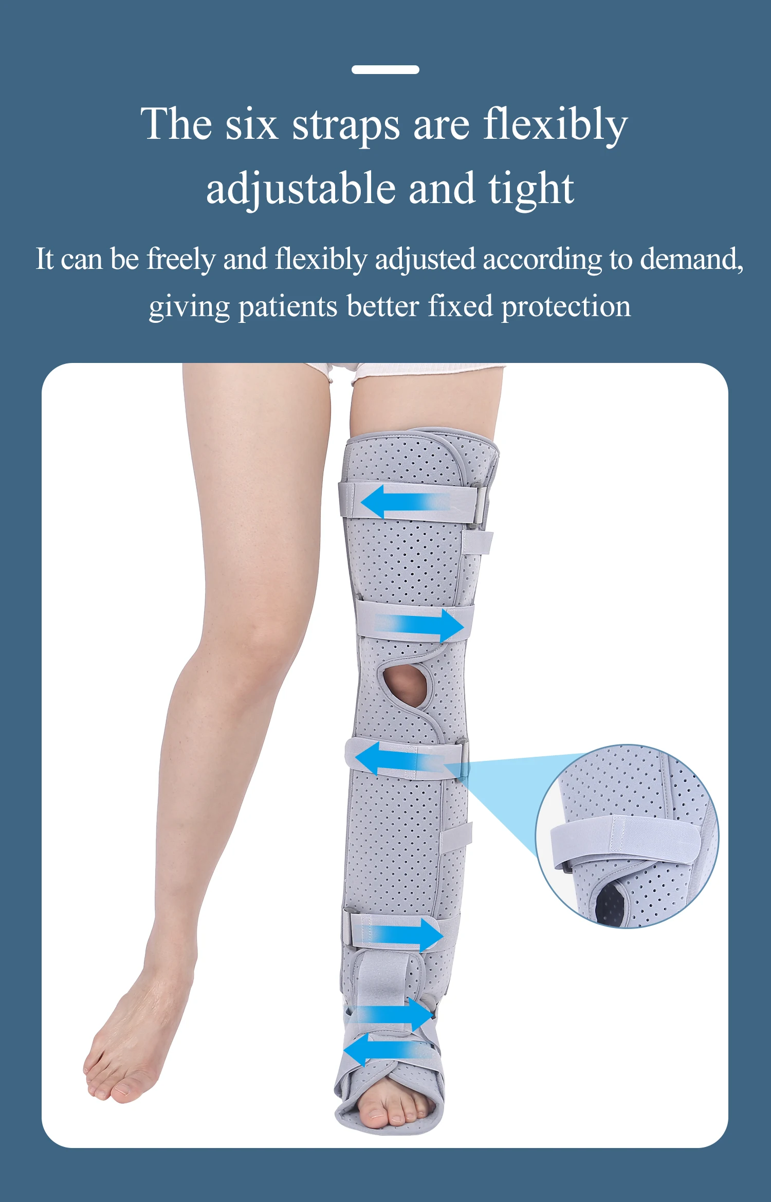 Orthotics Knee Joint Fixation Brace - Patellar Fracture Splint Protector