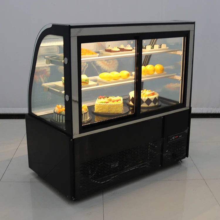 Commercial Refrigerator - Rectangle Glass Bread Pastry Showcase Display ...