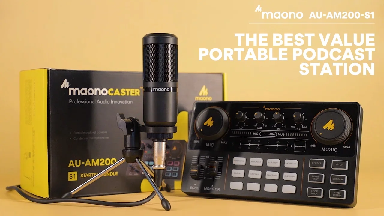 Maonocaster Professional Condenser Studio Microphone With Audio ...