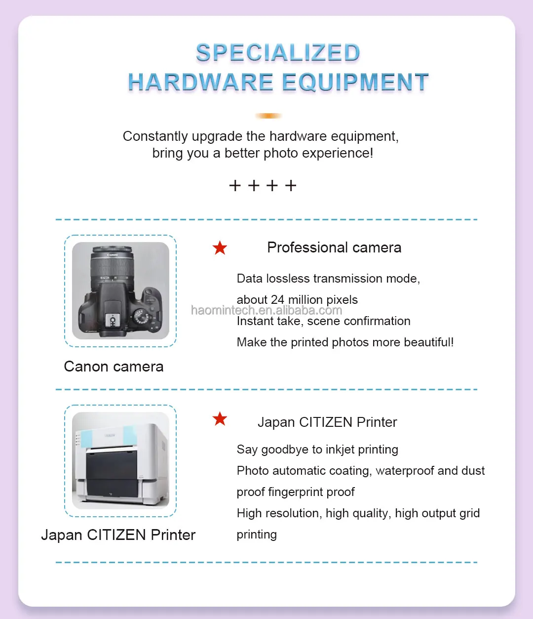 Self-service Mirror Photo Booth with Camera and Printer Selfie ...