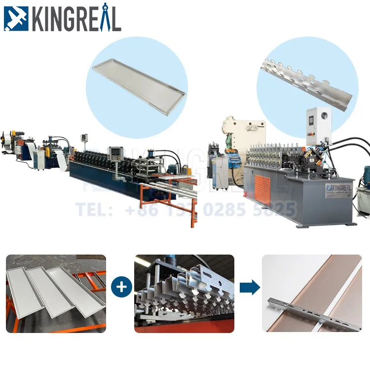 Custom C Shape Ceiling Roll Forming Machine Aluminum Linear Stirp ...